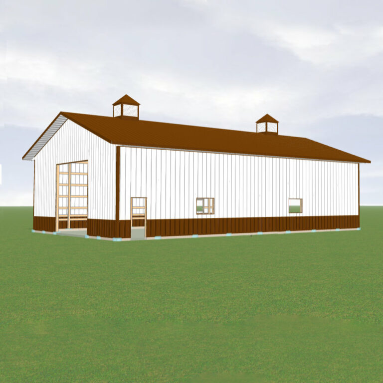 60 X 80 Pole Barn Kit - Concrete Pier System